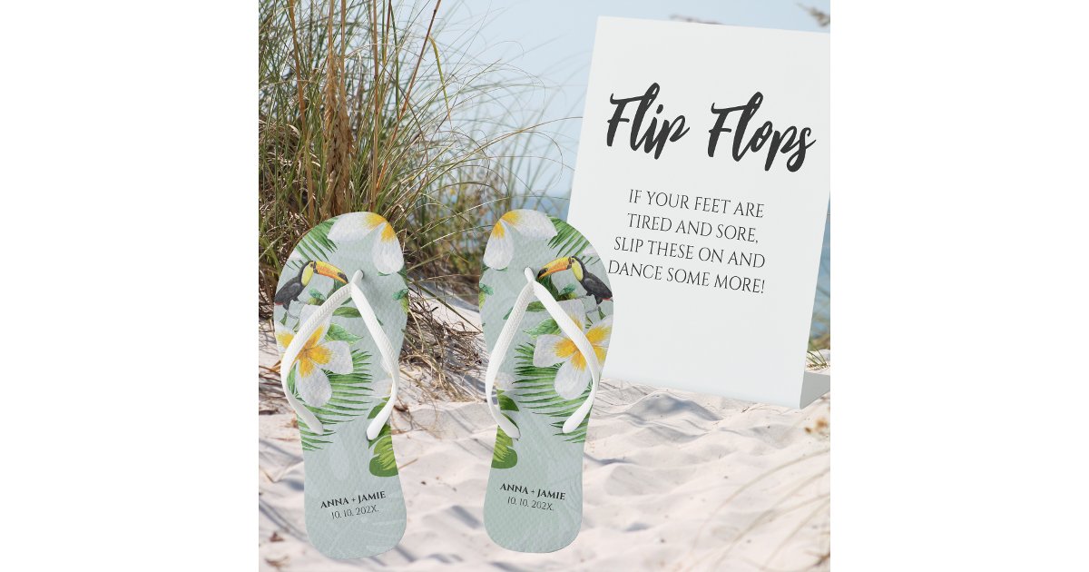 Flip Flops Fun Dance Some More Wedding Sign | Zazzle