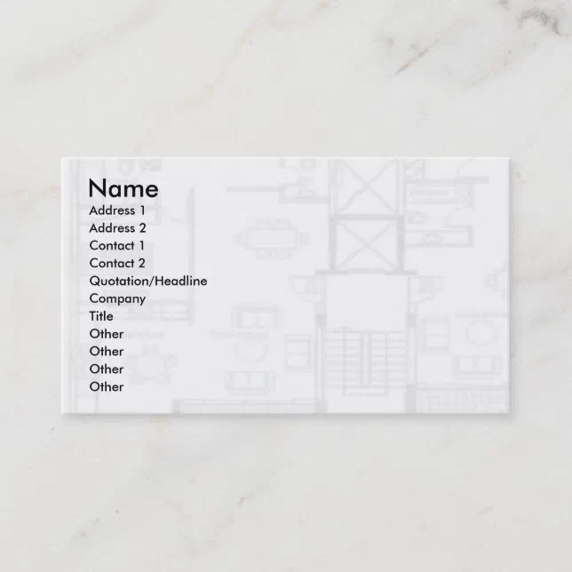 Floor Plan Business Card | Zazzle