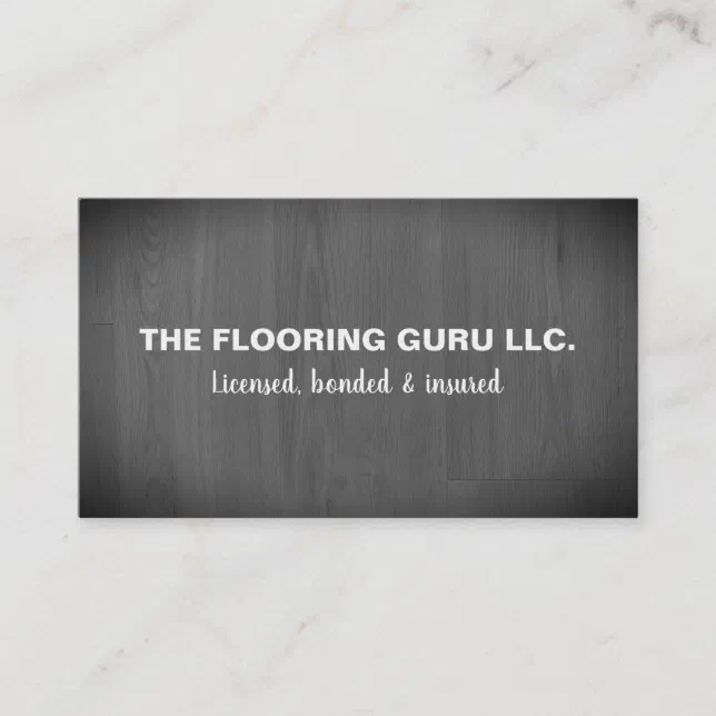 Flooring Installer Business Card | Zazzle