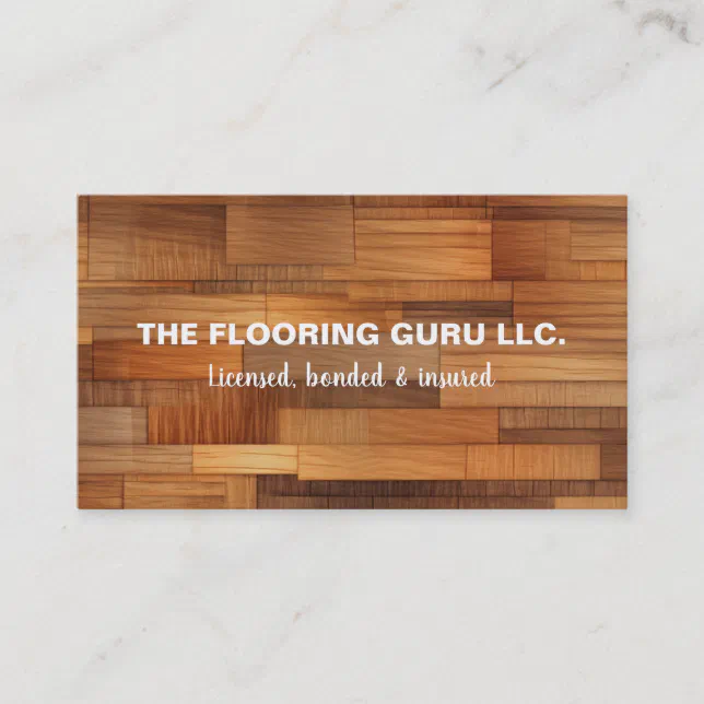 Flooring Installer Business Card | Zazzle