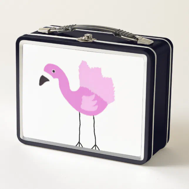 Flora The Flamingo Metal Lunch Box | Zazzle