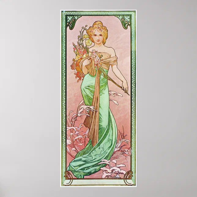 Floral Goddess Poster | Zazzle