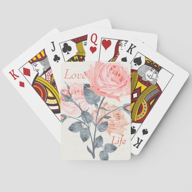 Rose Playing Cards | Zazzle UK