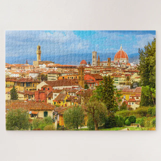 Florence City Skyline Tuscany Italy Jigsaw Puzzle | Zazzle