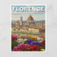 Florence Italy Flowers Travel Postcard | Zazzle