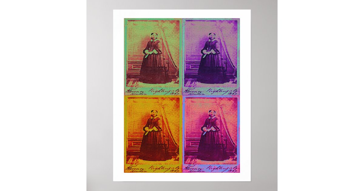 Florence Nightingale Colours Poster Print | Zazzle