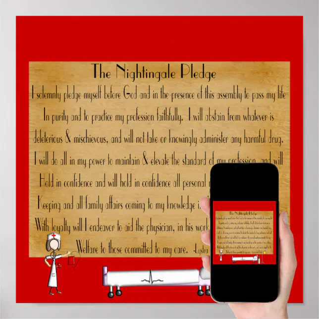 Florence Nightingale Pledge Poster | Zazzle