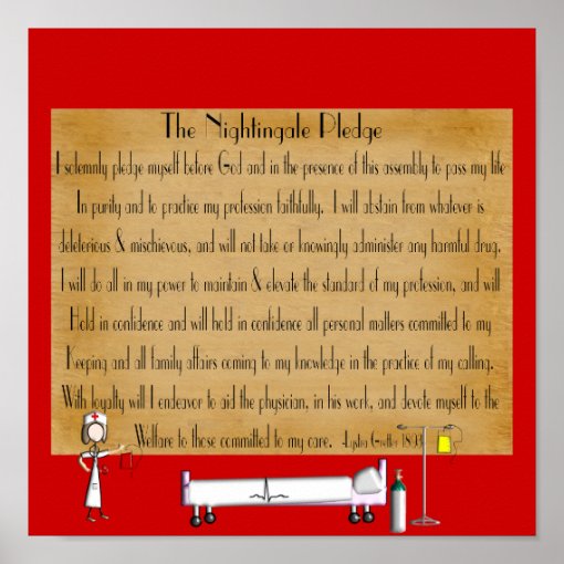 Florence Nightingale Pledge Poster | Zazzle