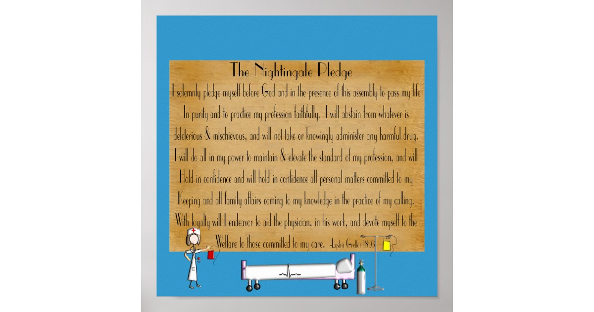 Florence Nightingale Pledge Poster | Zazzle