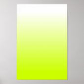 Fluorescent Yellow Gradient Poster | Zazzle