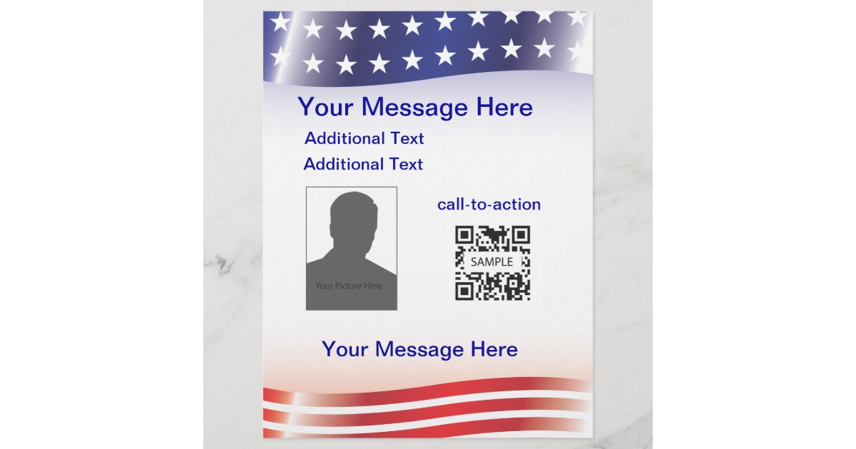 Flyer Template Candidate | Zazzle