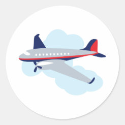 Airplane Stickers & Labels | Zazzle UK