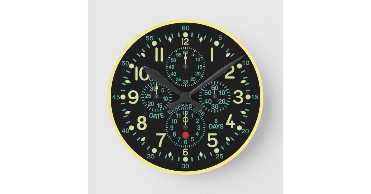 "Flying Fortress" Aircraft Clock | Zazzle