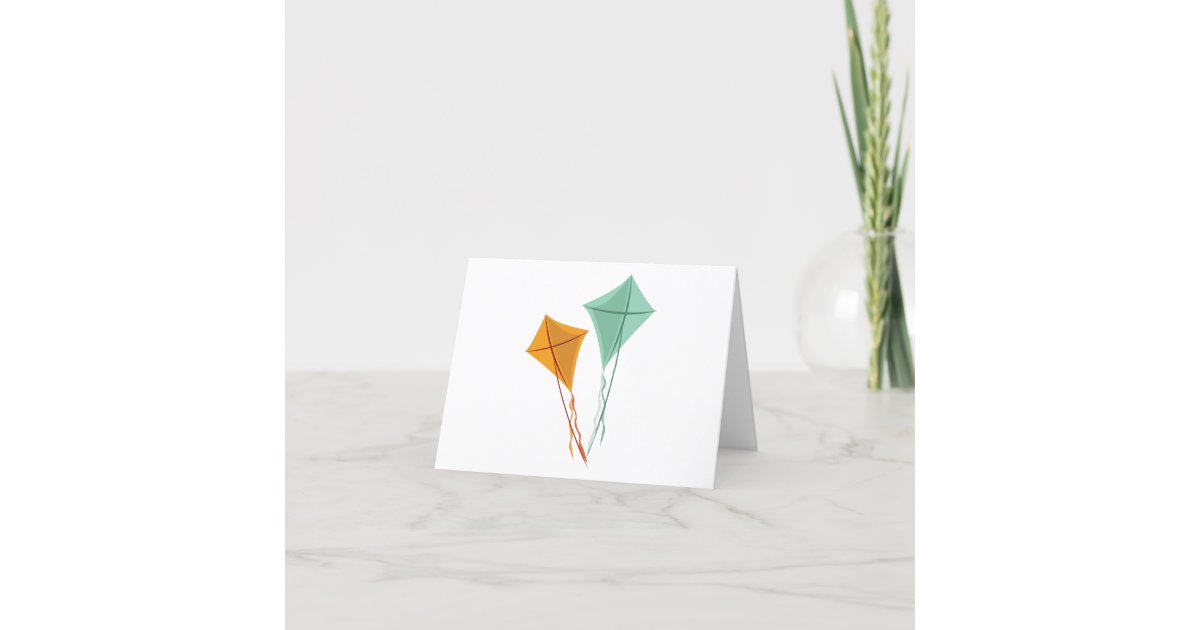 Flying Kites Thank You Card | Zazzle