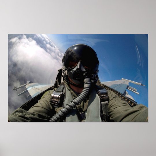 Flying The F-16C Fighting Falcon Cockpit View Poster | Zazzle.co.uk