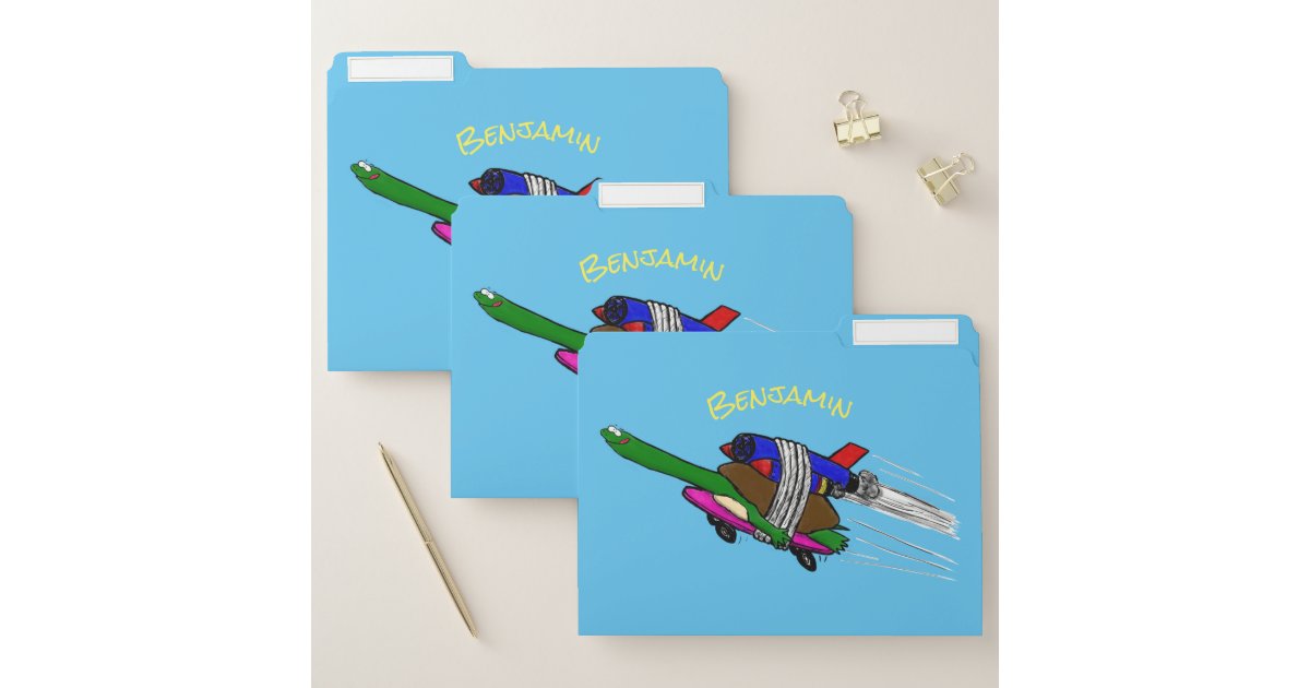 Flying tortoise file folder | Zazzle