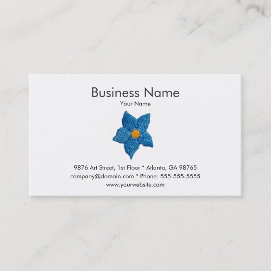 Embroidery Stitching Business Cards | Zazzle UK