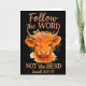 Follow The Word Not Herd Christian Highland Cow De Card | Zazzle