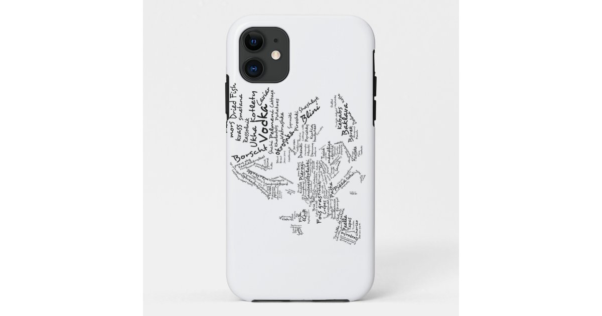 Food Map of Europe Case-Mate iPhone Case | Zazzle