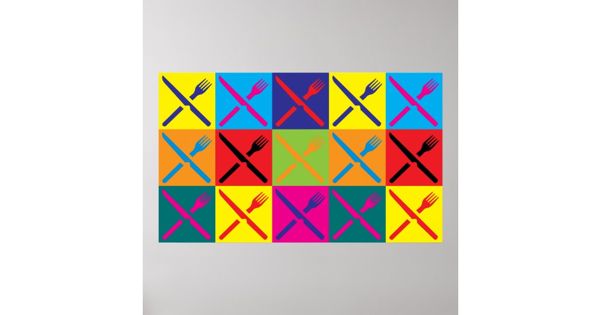 Food Pop Art Poster | Zazzle
