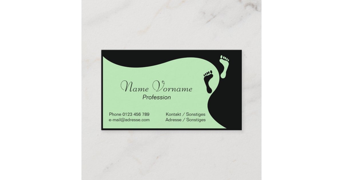 foot care business card | Zazzle