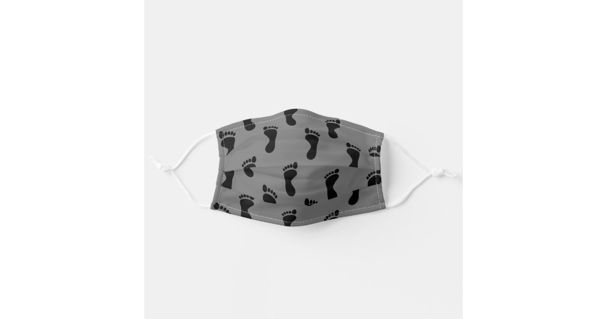 Foot Prints Feet Podiatrist Cloth Face Mask | Zazzle
