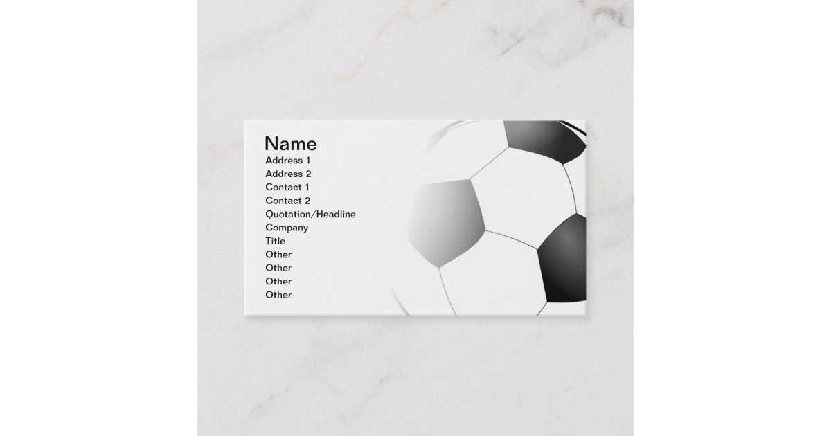 Football Business Card | Zazzle