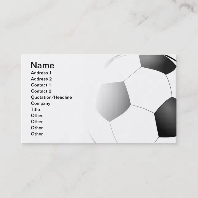 Football Business Card | Zazzle