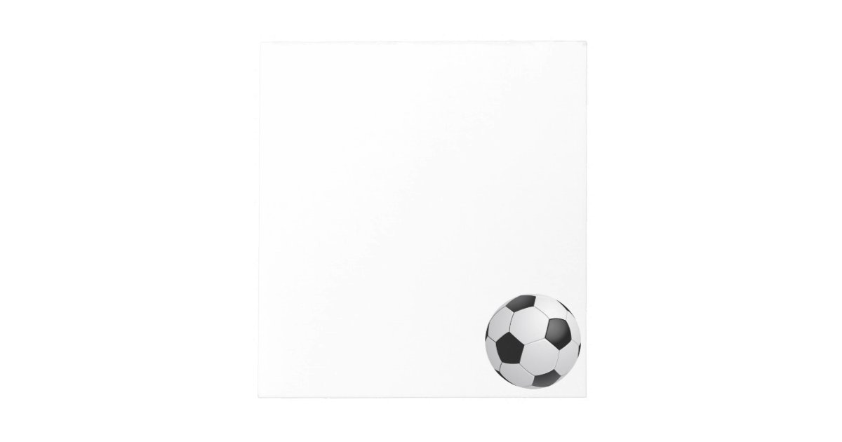 Football Soccer Notepad | Zazzle