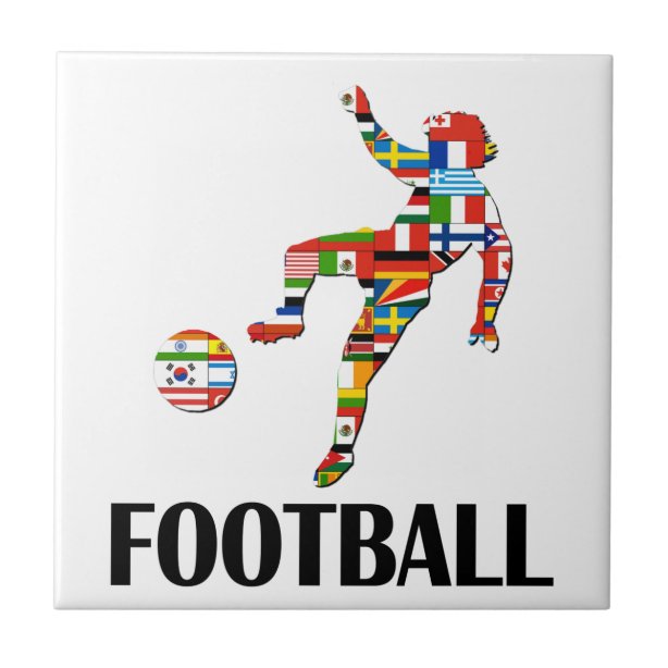 Football Decorative Ceramic Tiles | Zazzle.co.uk
