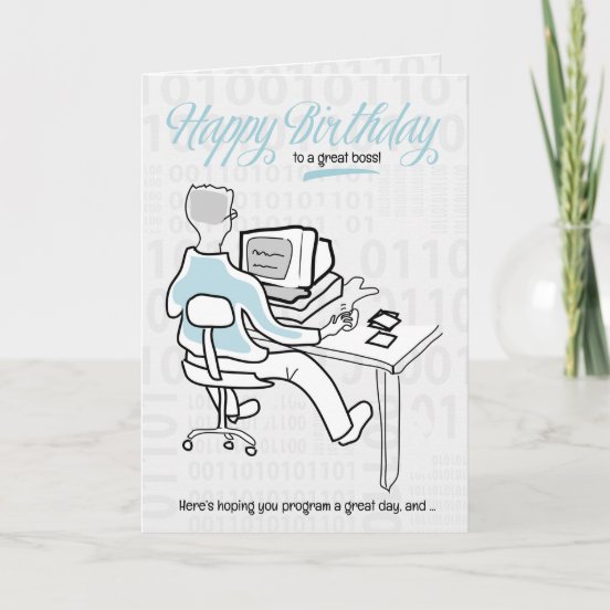 Funny Computer Birthday Cards | Zazzle UK