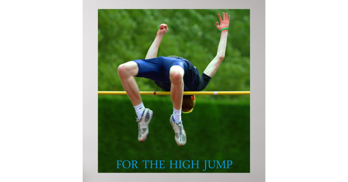 for high jump poster | Zazzle
