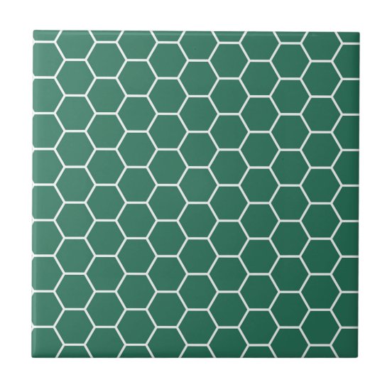 Green Geometric Decorative Ceramic Tiles | Zazzle.co.uk