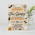 Four Ever Spooky! Halloween 4th Birthday Invitation | Zazzle
