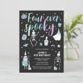 Four Ever Spooky Halloween Invitation | Zazzle
