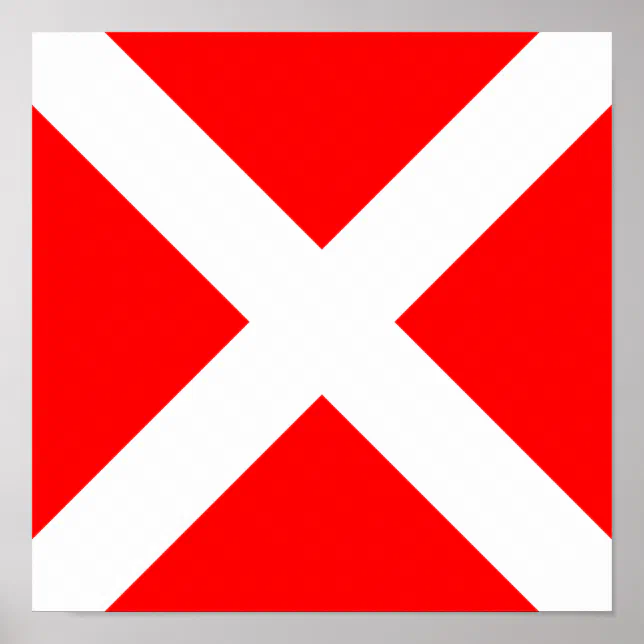 four maritime nautical alphabet number symbol flag poster | Zazzle