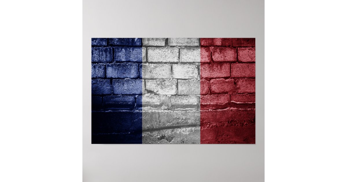 France flag wall poster | Zazzle