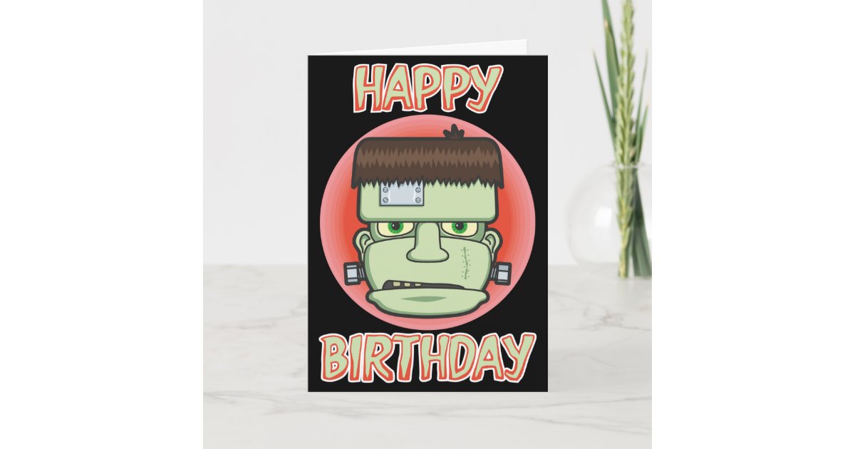 Frankenstein's Monster Birthday Card | Zazzle.co.uk