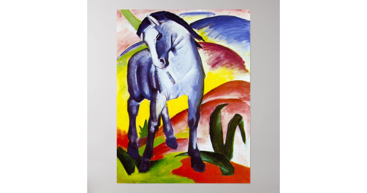 Franz Marc Blue Horse Poster | Zazzle