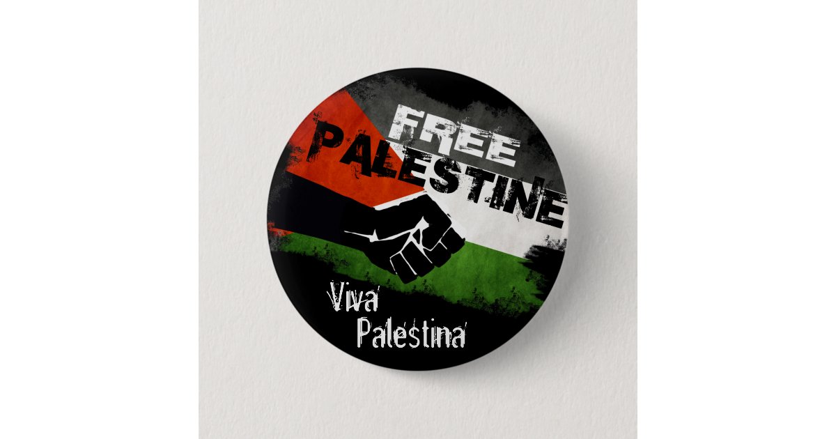 Free Palestine - Viva Palestina 6 Cm Round Badge | Zazzle