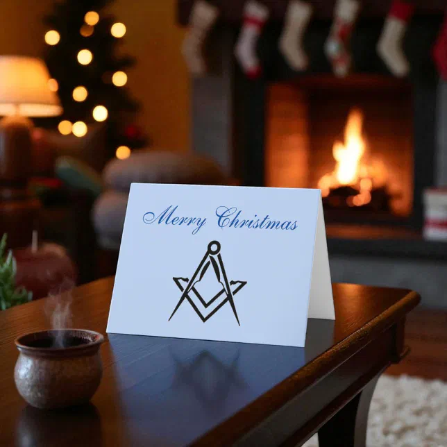 Freemason Masonic Mason Freemason Christmas Thank You Card | Zazzle