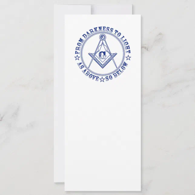 Freemasonry symbol invitation | Zazzle