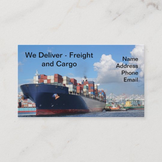 Freight and Cargo Business Card | Zazzle.co.uk