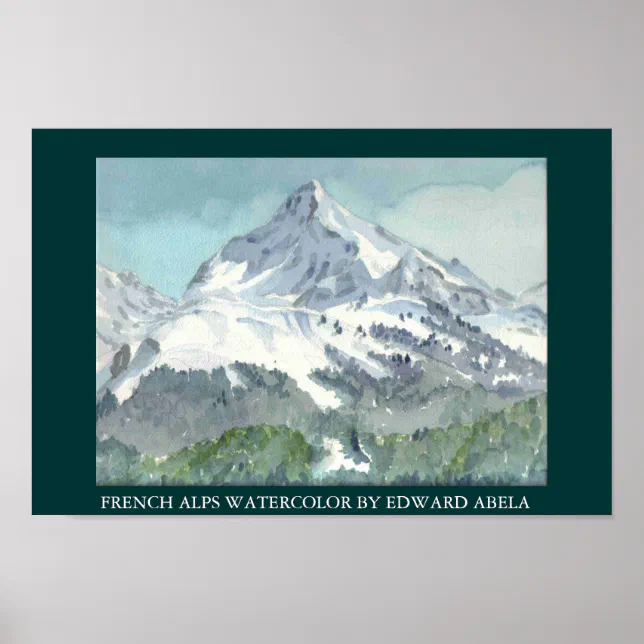 FRENCH ALPS POSTER | Zazzle
