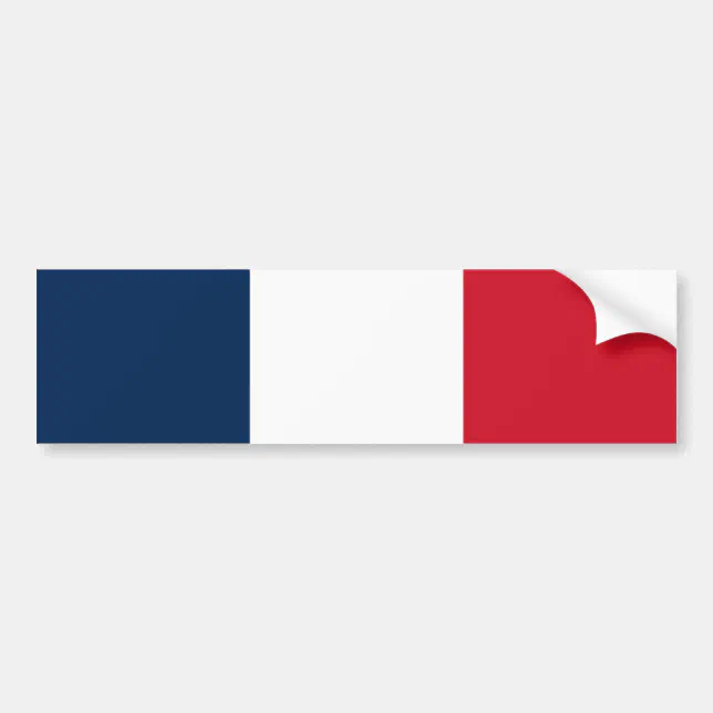 French Flag Bumper Sticker | Zazzle