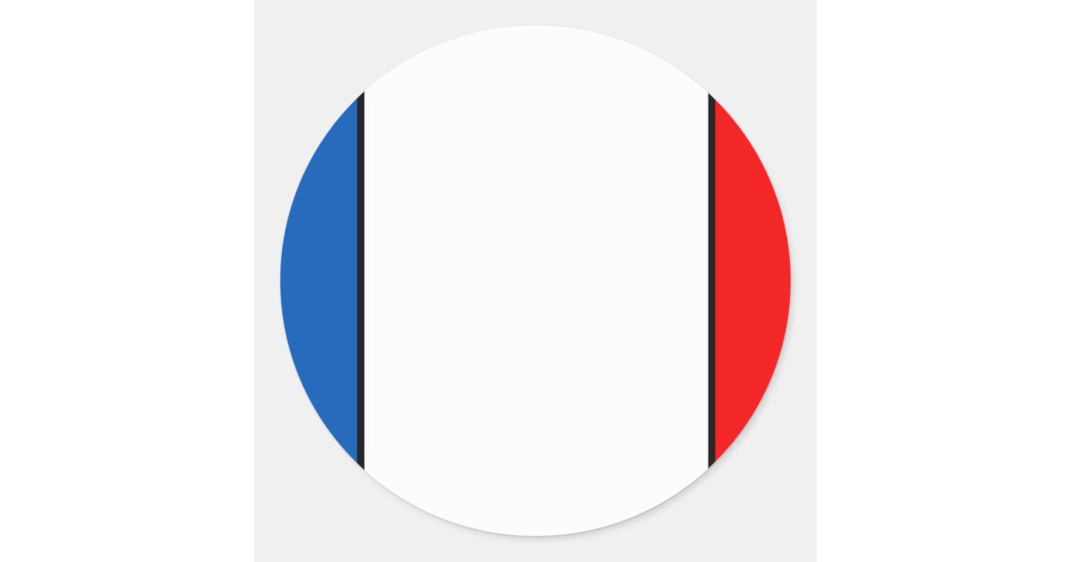 French Flag Sticker | Zazzle