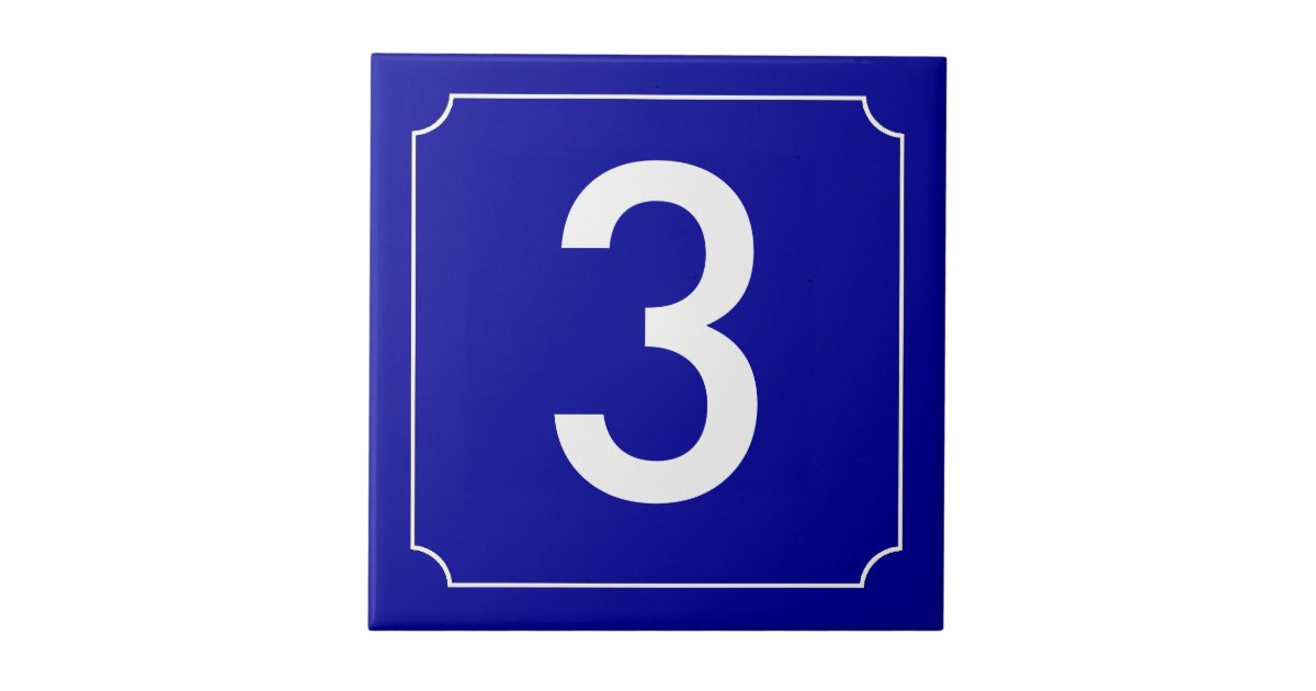 French House Number Tile | Zazzle
