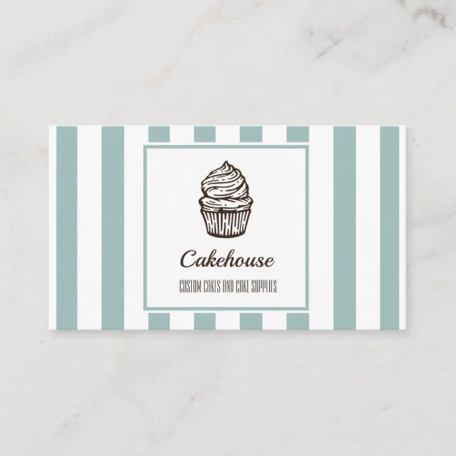 French Style Cake Shop Business Card | Zazzle