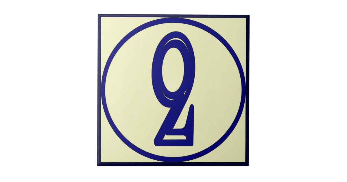 French Style House Numbers 2 Tile | Zazzle