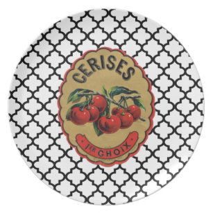 Cherry Kitchen Plates | Zazzle.co.uk